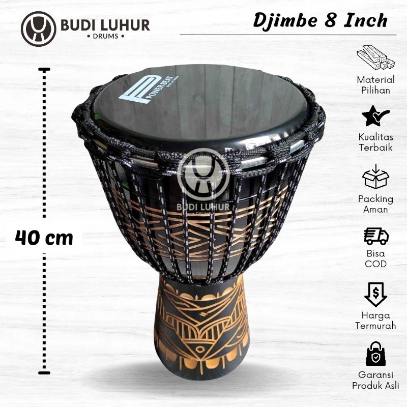 Traditional Musical Instrument Jimbe Drum 40cm Mica Medium Size ...