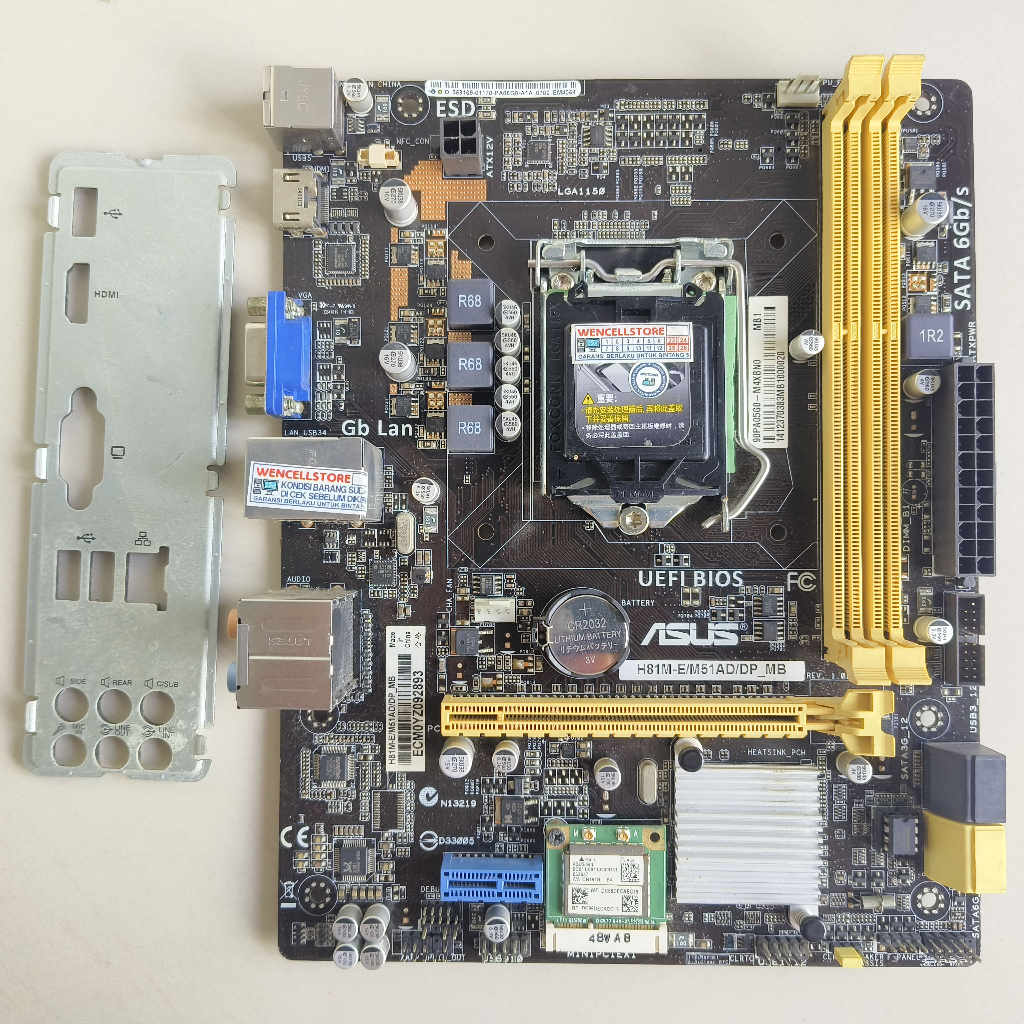 Motherboard ASUS H81M-E/M51AD LGA 1150 DDR3 | Shopee Philippines