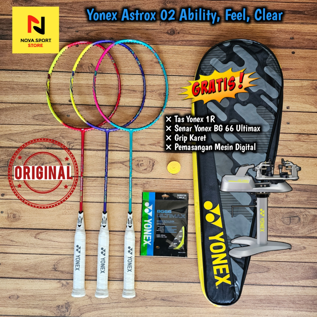 Yonex Astrox 02 Ability Badminton Racket, Feel, Clear | Shopee Philippines