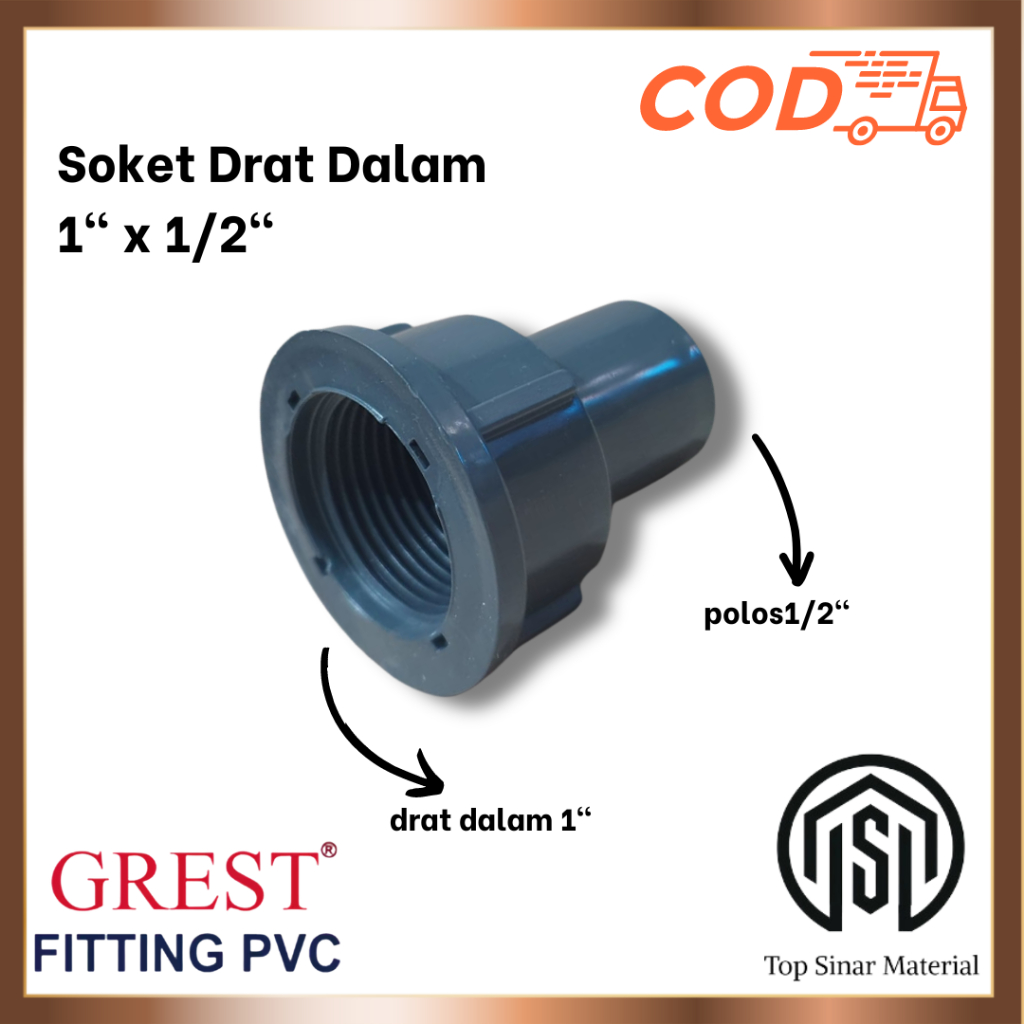 Sdd 1" x 1/2" AW Grest - Deep thread Sock 1" x 1/2" inner Sock 1 x 1/2 ...