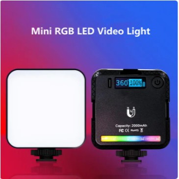 W64 RGB LED Light Photography Video LED Light Rechargeable RGB Camera | Shopee Philippines