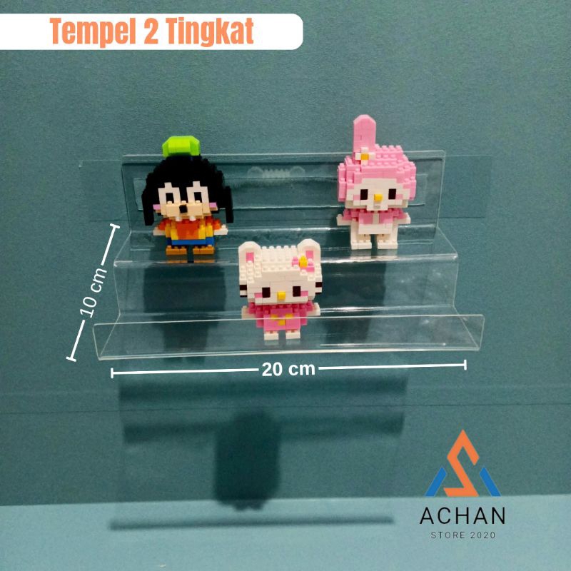 2-level Bricks Wall Shelf Lego Bricks Display Placemats Lego Bricks ...