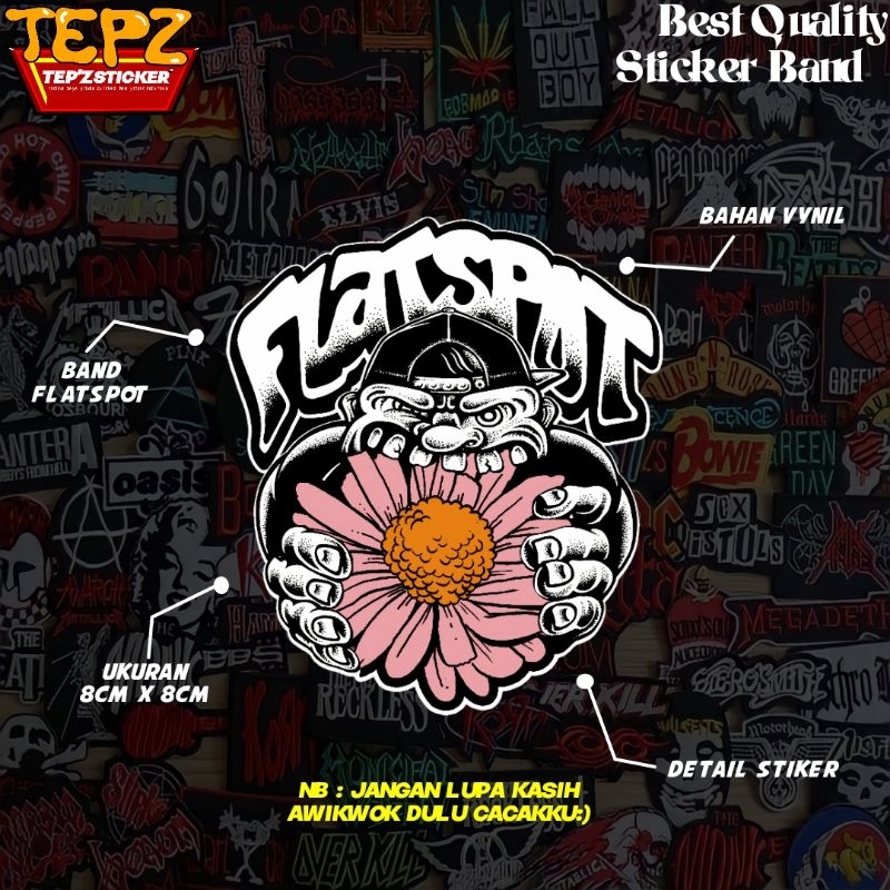 Sticker STICKER (FLAPSPOTBAND) BAND STICKER|Metal STICKERS|Aesthetic ...