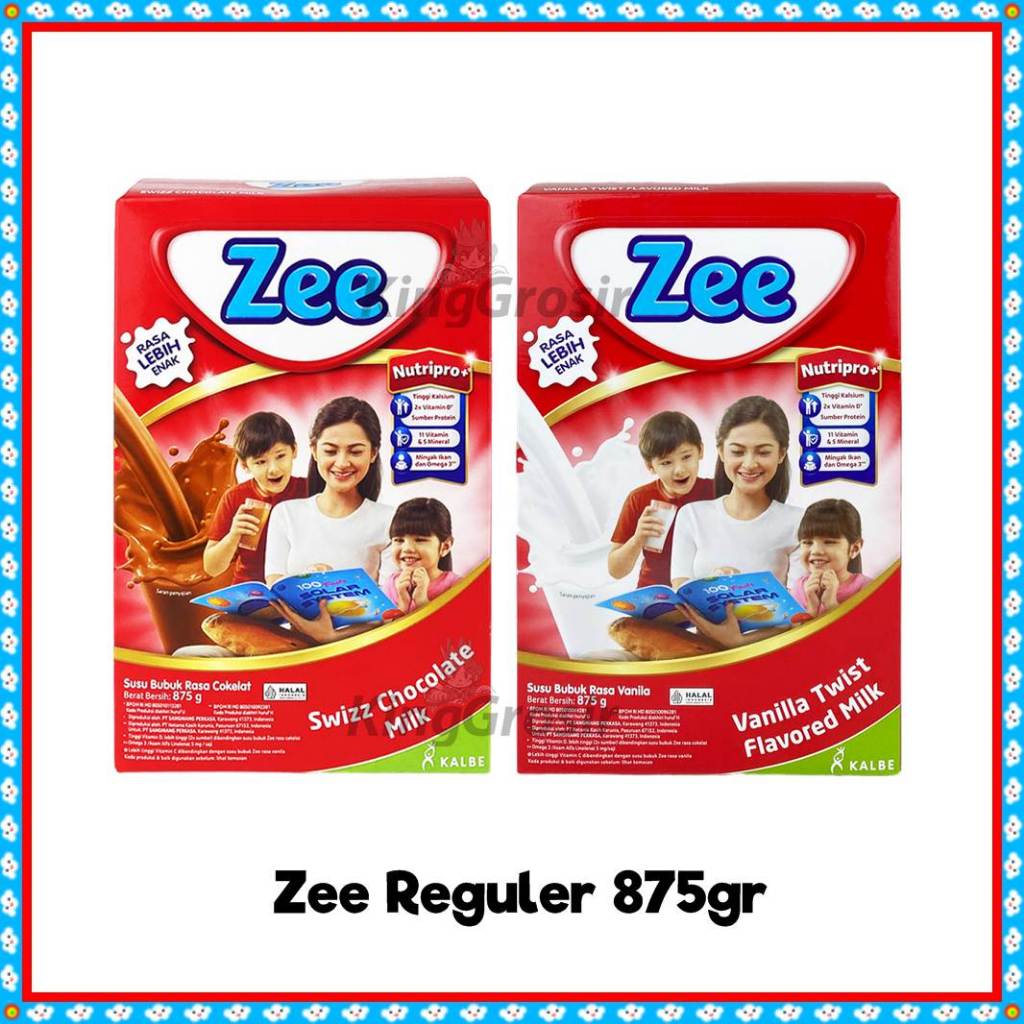 Zee Regular Milk Powdered Milk 875gr Children's Growth Milk | Shopee ...