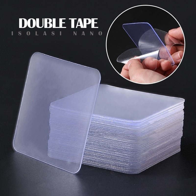 Nano Double Tape Square Box Double Tip Wall Mount Strong Versatile ...