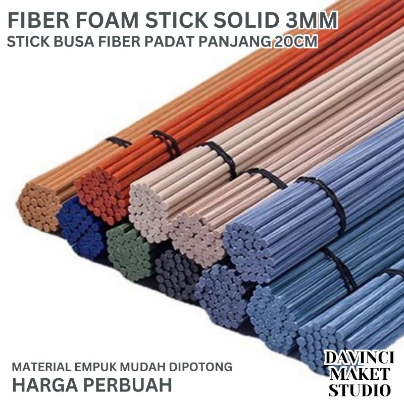 Fiber Foam Stick Round Solid - Solid Round Soft Fiber Foam Pipe 3mm ...