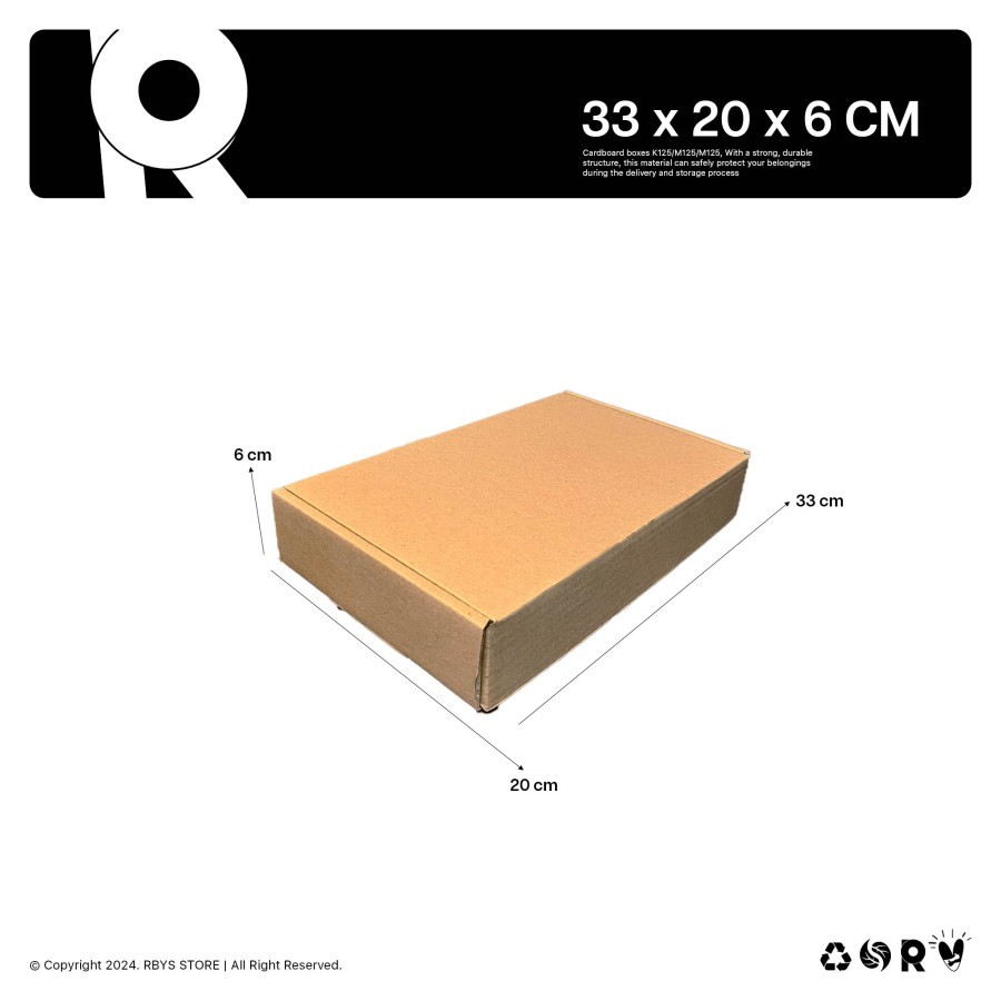 Cardboard BOX 33x20 x 6 CM | Cardboard Box | Shopee Philippines