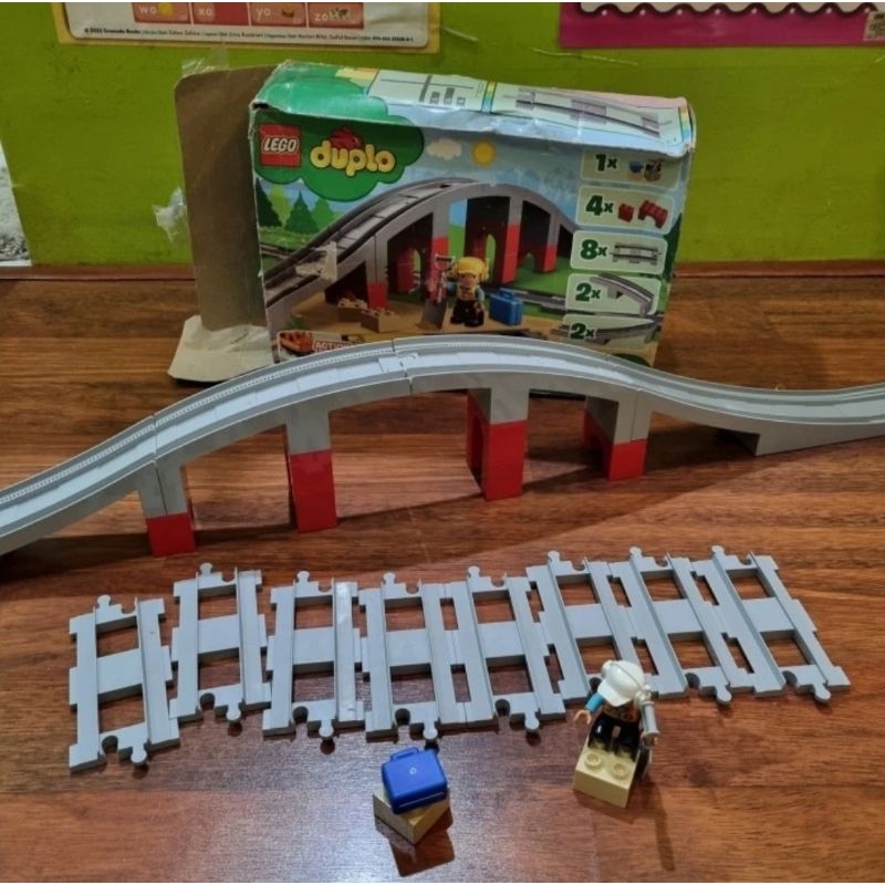Lego duplo train bridge train Rail 10872 | Shopee Philippines