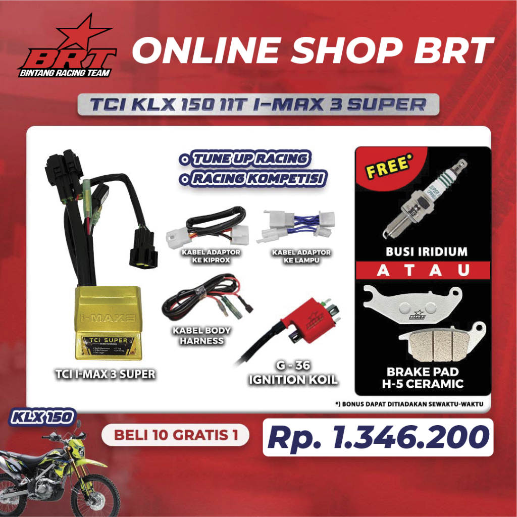 Tci IMAX 3 SUPER KLX 150 DTRACKER 150 BRT | Shopee Philippines
