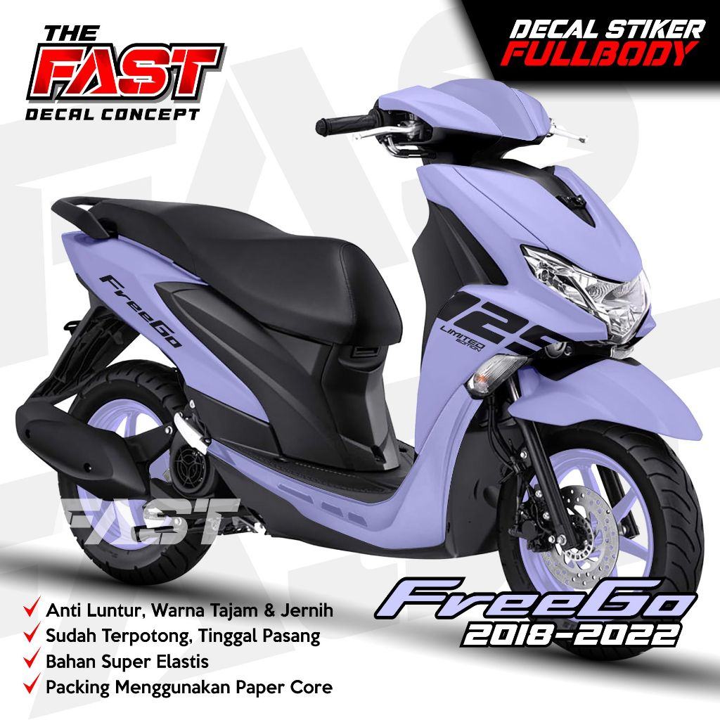 Newest Decal Freego 125 2018-2022 Full Body Polos 125 Sticker YAMAHA ...