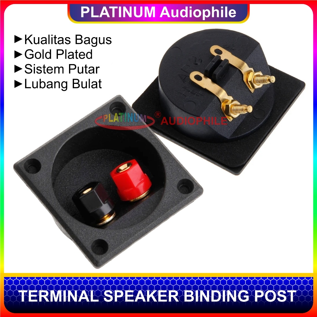 Speaker Terminal Box Binding Post Gold Plated Terminal Spicon Speaker ...