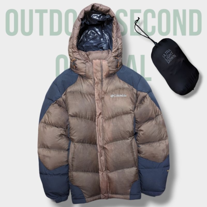 Columbia goose down jacket omni heat goose down jacket Headdress outdoor puffer gorpcore Bubble ...