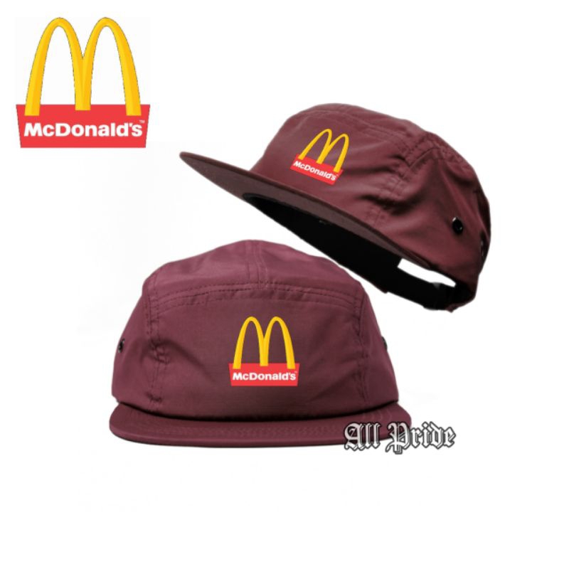 McDonald's 5 Panel Hat/Five Panel Snapback Hat Cap Distro Men Women ...