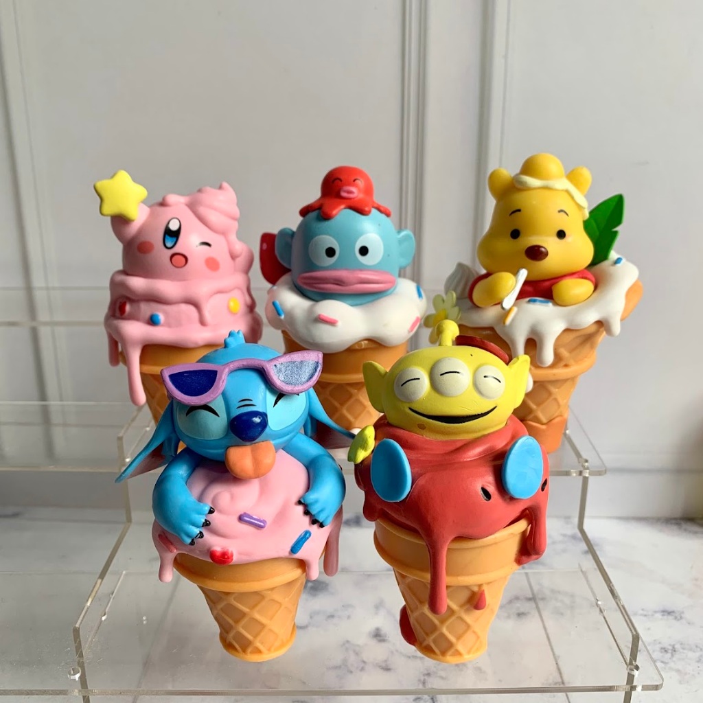 Miniature Figure Ice Cream Cartoon Character Lotso Pooh Stitch ...
