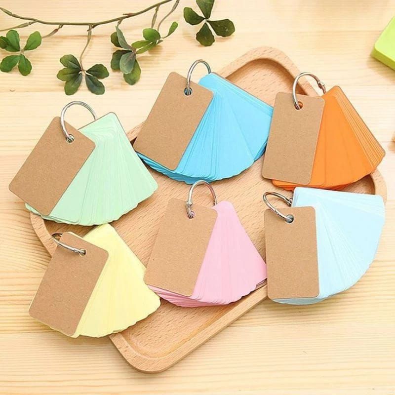 50 plain flash cards / flash cards, free ring | Shopee Philippines