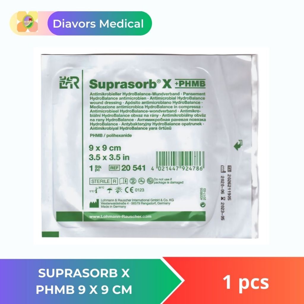 Suprasorb X+Phmb 9x9cm Anti Microbial Wound Sponge 1 Sheet | Shopee ...
