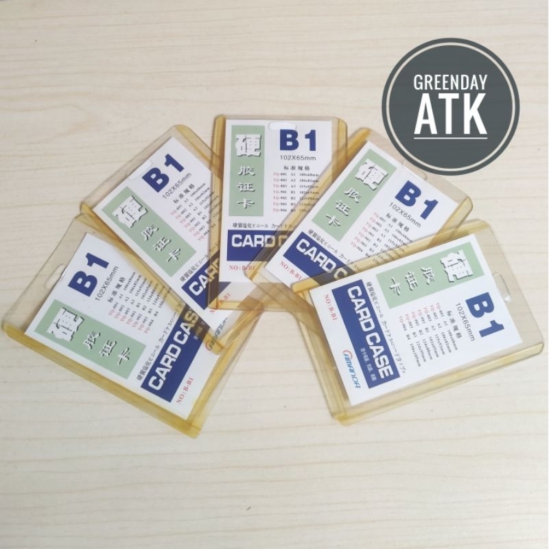 Plastic mica ID card holder / name tag / lanyard / glue card case ...