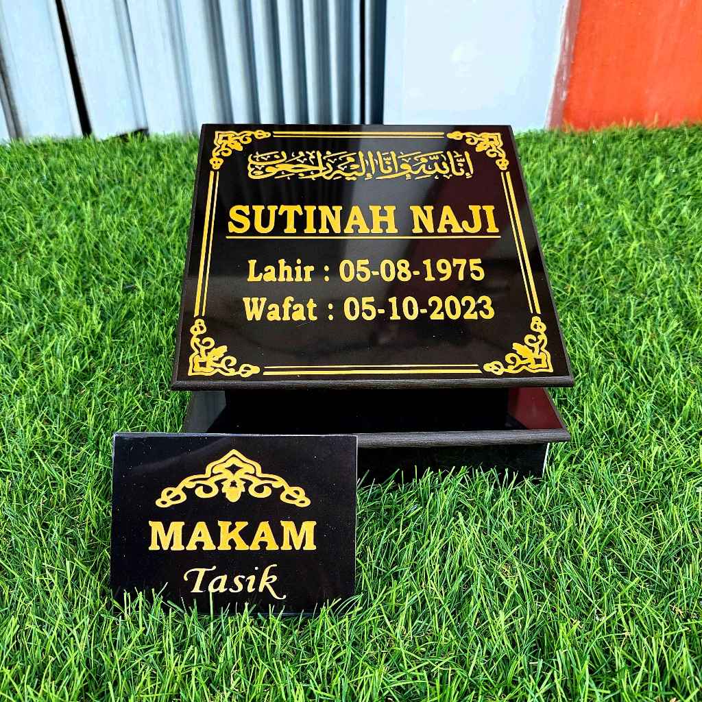 TASIK GRAVE - TTE - GTH/C 20X20 - TOGA-SHAPED GRANITE TILE TOMBSTONE + WOODEN PACKING | Shopee ...