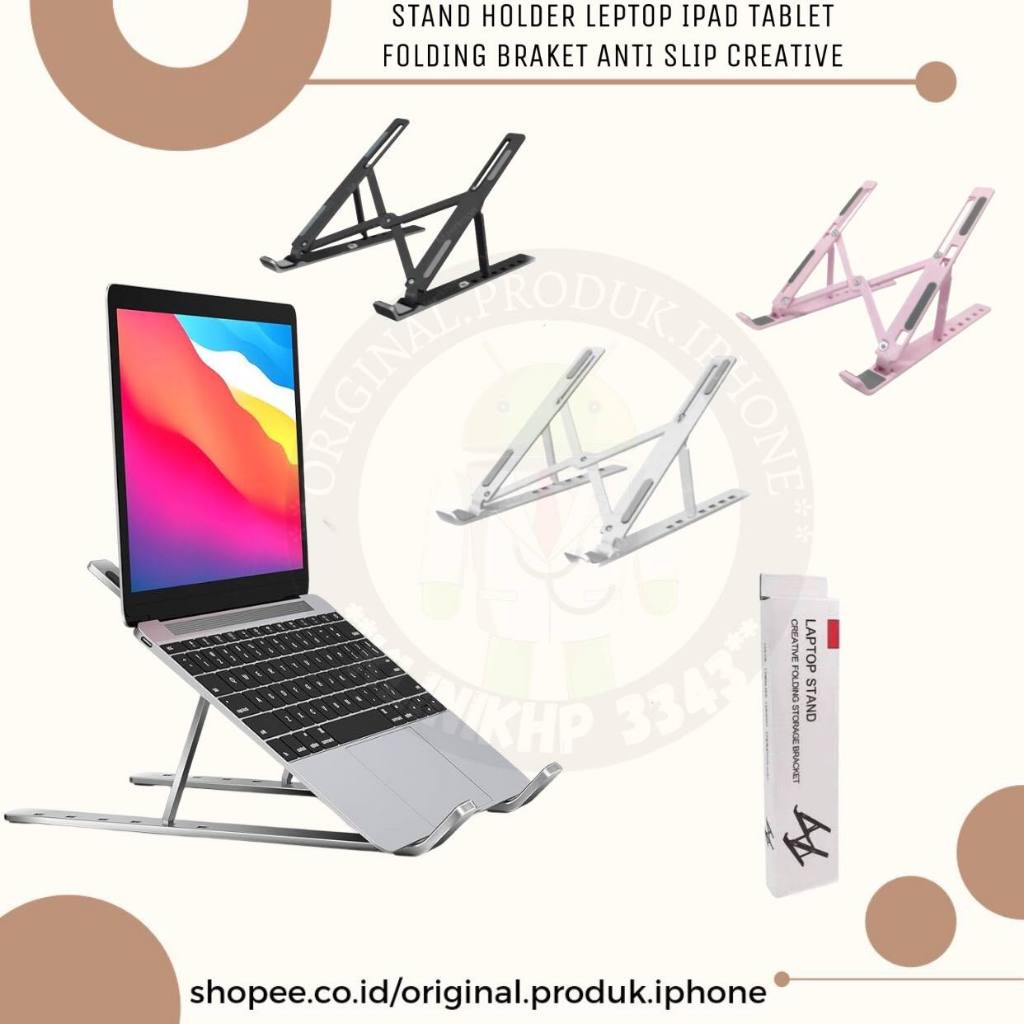 FOLDING BRACKET ANTI-SLIP STAND HOLDER LAPTOP IPAD TABLET ORIGINAL ...