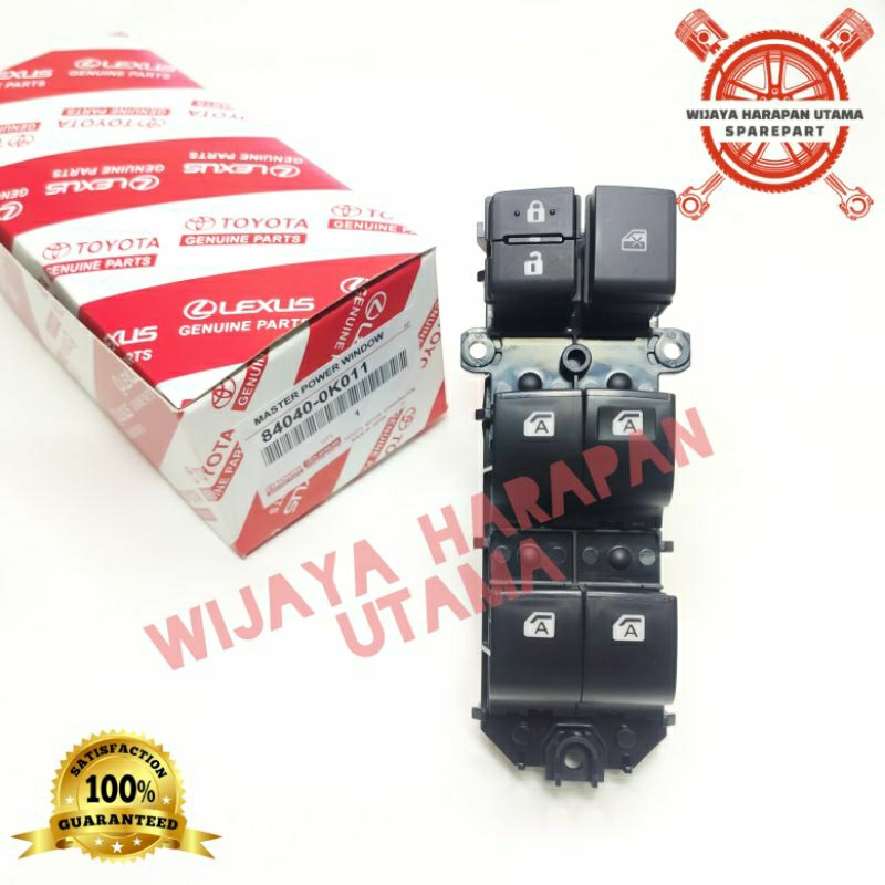 Switch Master Power Window Innova Reborn Fortuner VRZ Hilux Revo 2016 ...