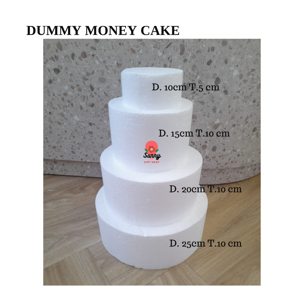 Dummy Money Cake 2 / Round Styrofoam / dummy palembang / foam palembang ...