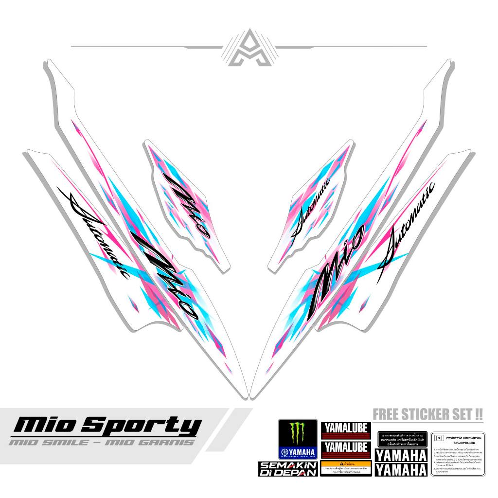 Mio SPORTY STRIPING/MTF 104/MIO SMILE STICKER/Stickers/Stickers/MX Z ...