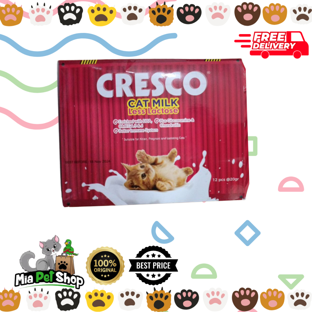 Cat MILK / KITTEN MILK / KITTEN MILK / CRESCO CAT MILK 1 box (12 pcs x ...
