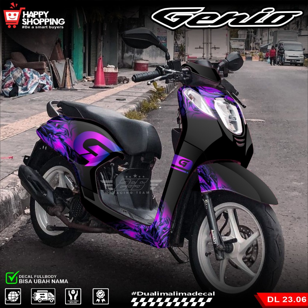 Honda Genio 2019 - 2023 Fullbody Sticker Decal Full Block Latest ...