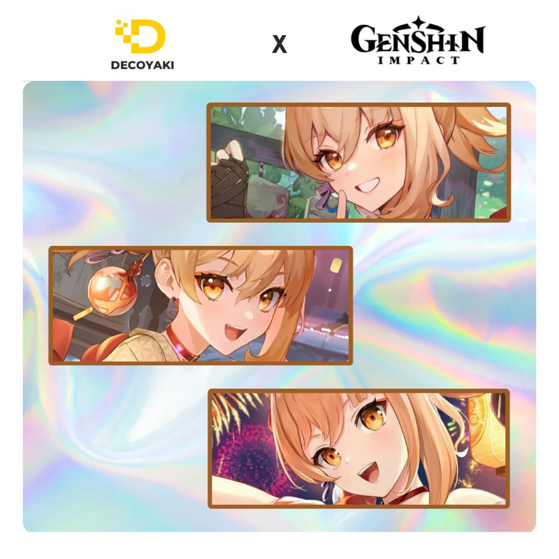 Yoimiya Genshin Impact Hologram Slap Sticker, Yoimiya Genshin Impact ...