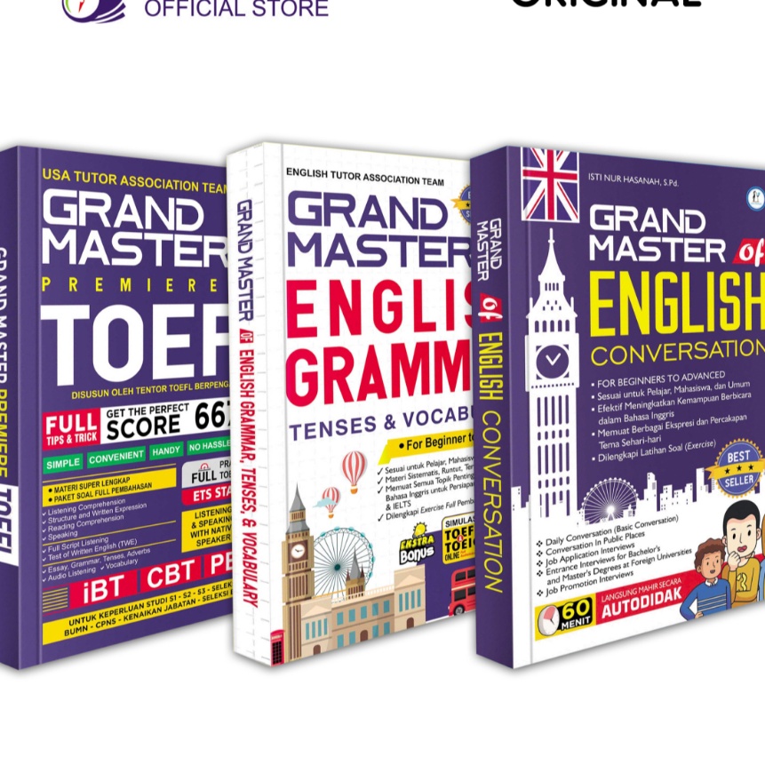Flash Complete TOEFL Book Grand Master Premiere TOEFL TOEIC Standard ...