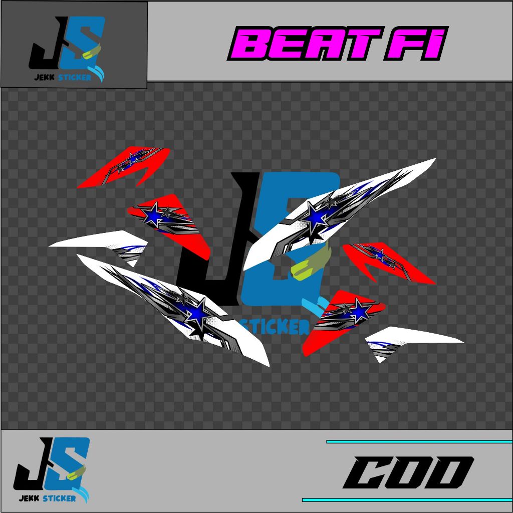 Simple STRIPING Has Been Cut HONDA BEAT Fi's Latest Design STAR LIVERY ...