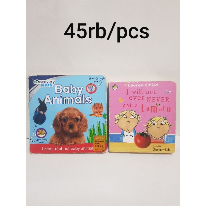 Hardbook imported children's books for baby animals and charlie lola ...