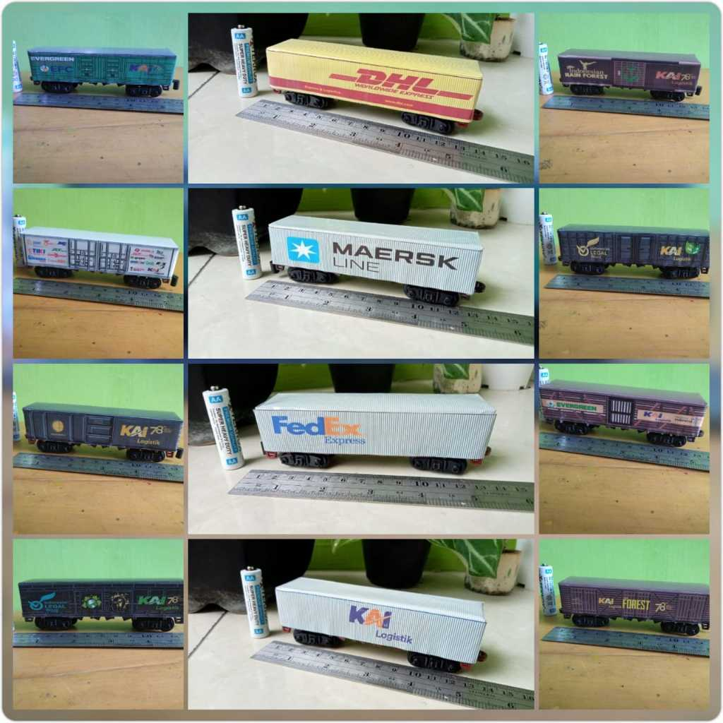 Indonesian train Container carriage KAI Creative Container | Shopee ...
