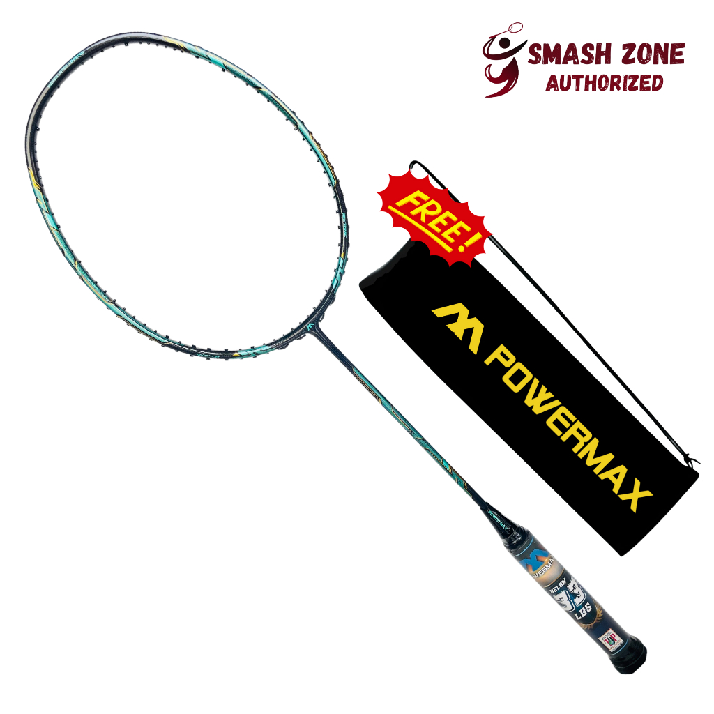 Original Power Max Tectonic 10 Badminton Racket 33 LBS 4U Ultra High ...