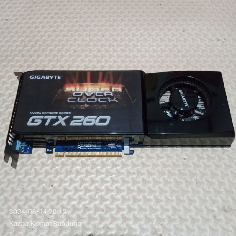 Vga Nvidia GTX 260 Super OC Gigabyte 448BIT 896MB DDR3 | Shopee Philippines