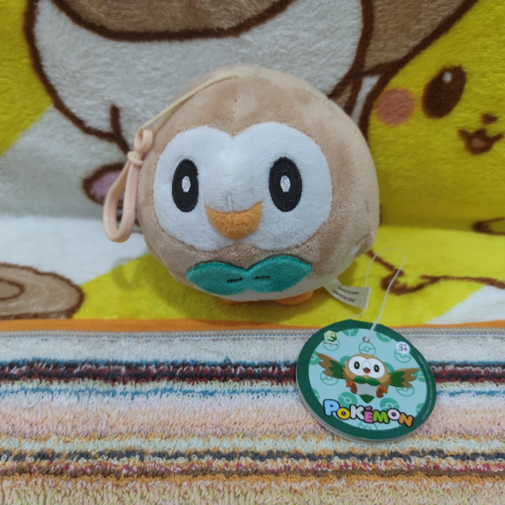 GANTUNGAN Pokemon Rowlet Doll Keychain, Original Brand Nintendo - New ...