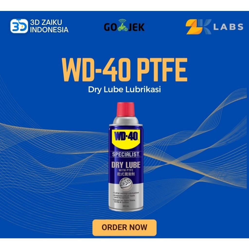 MESIN Original WD-40 PTFE Dry Lube 3D Machine Lubrication CNC CO2 Laser ...
