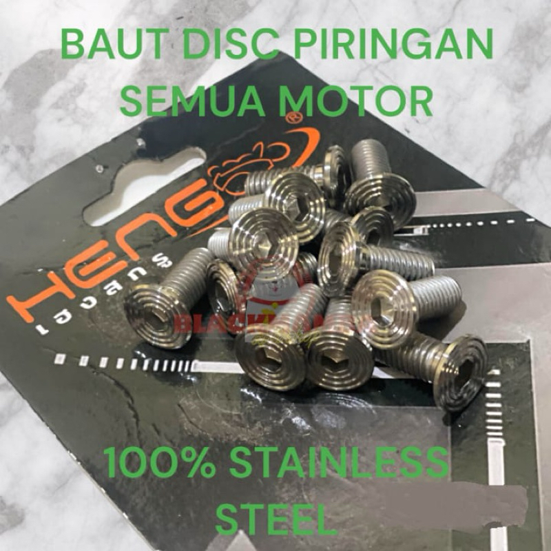 (Price Perpcs)probolt DISC Bolts STAINLESS BEAT VARIO PCX STYLO GENIO ...