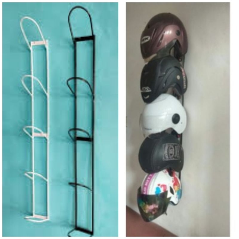 Wall mounted helmet rack / hanging helmet rack / helmet rack | Shopee ...