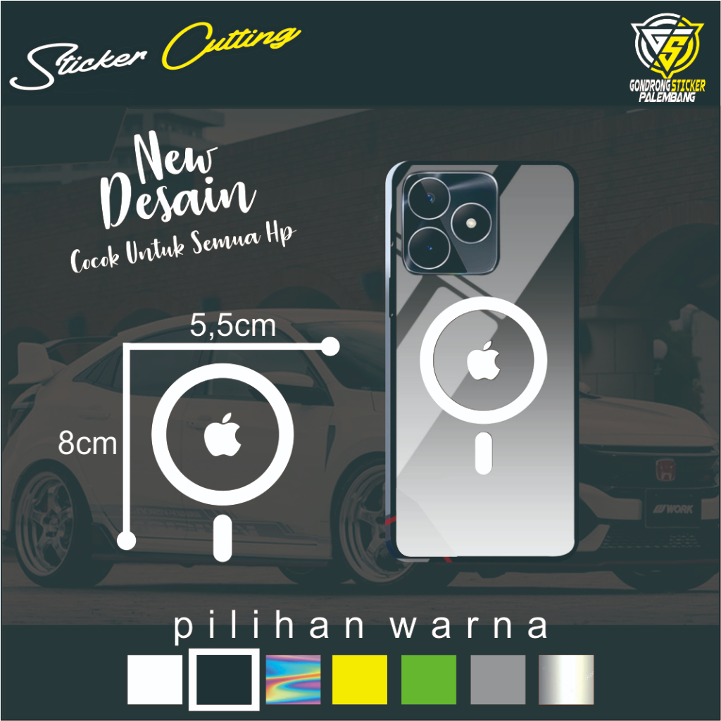 Sticker Cutting Logo IPHONE Apple New - STICKER MAGSAFE IPHONE | Shopee ...