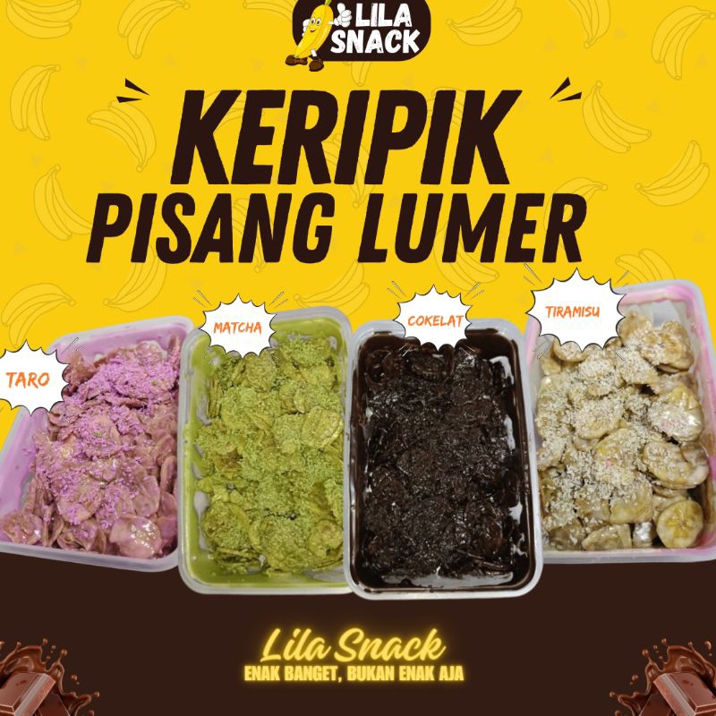 Chocolate LUMERED BANANA CHIPS, MATCHA, TARO, TIRAMISU, STRAWBERRY ...