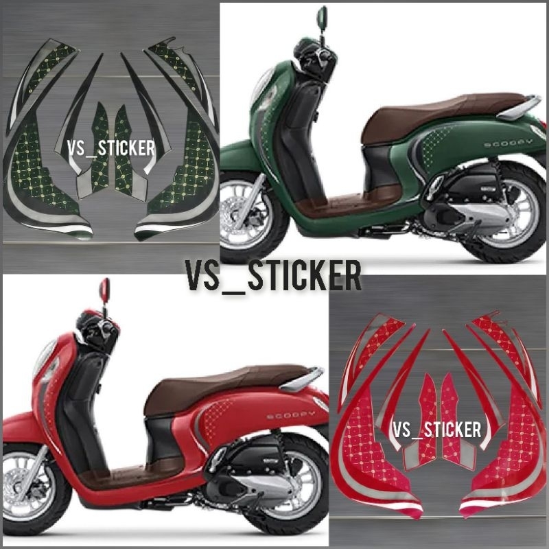HIJAU HITAM MERAH STANDARD STRIPING LIST OF HONDA SCOOPY STYLISH ...