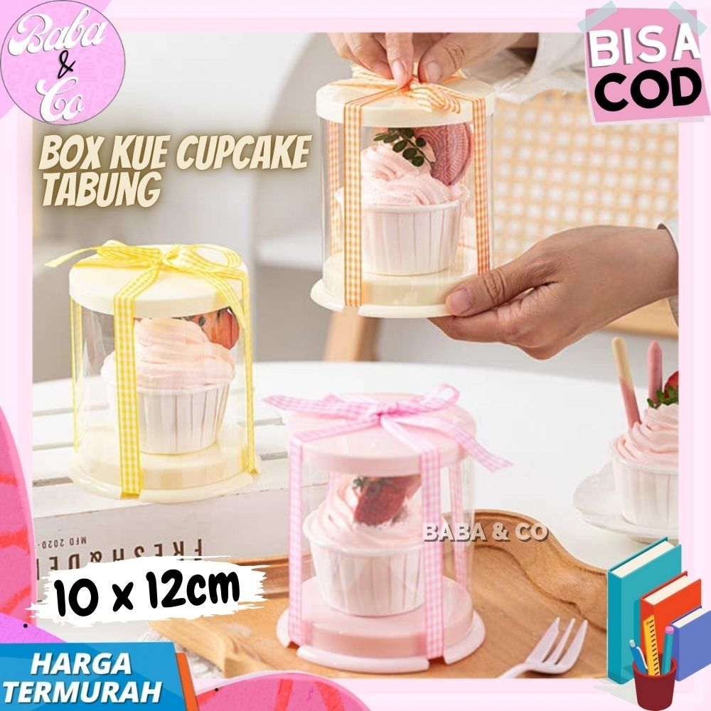 TUBE CUPCAKE CAKE BOX CUTE CUTE CUPCAKE CAKE BOX MIKA TUBE SHAPE MINI ...