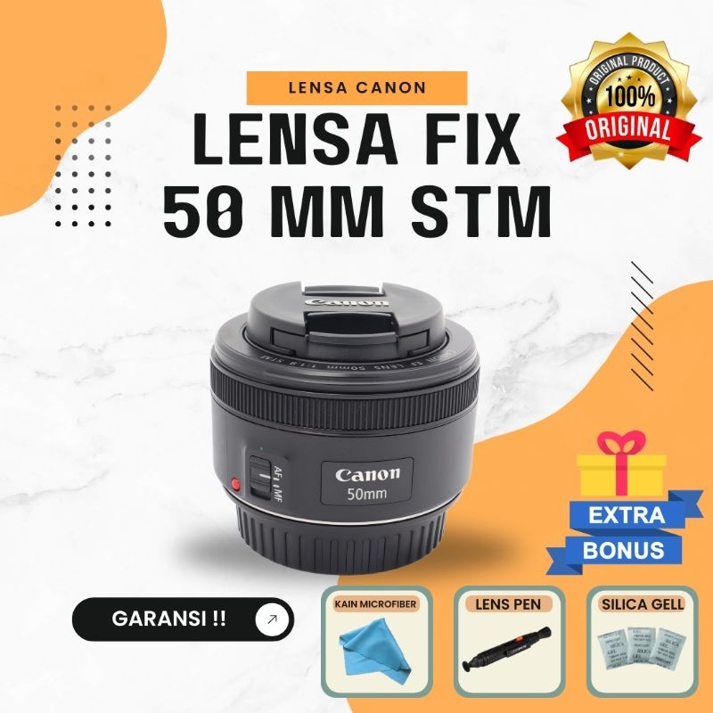 Canon 50MM F1,8 STM SMOOTH NOMINUS FIX LENSES | Shopee Philippines