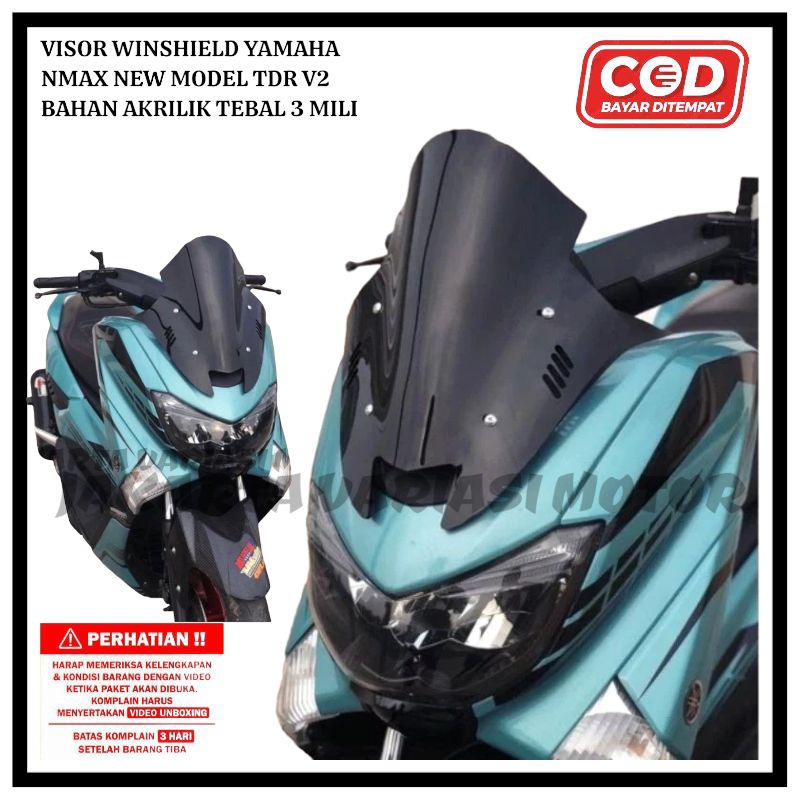 Visor Variation yamaha nmax old nmax new model TDR V2 Fin 3 Milli Thick ...