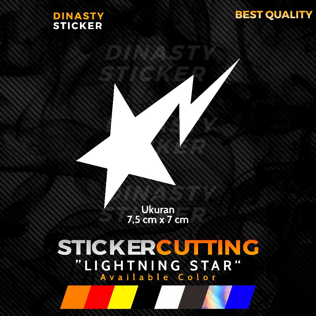 Sticker CUTTING VIRAL LIGHTNING STAR LIGHTNING STAR | Shopee Philippines
