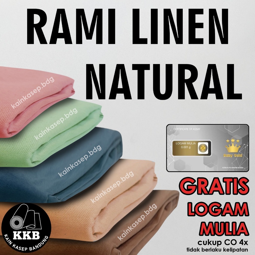 LINEN RAMI FABRIC natural | Shopee Philippines