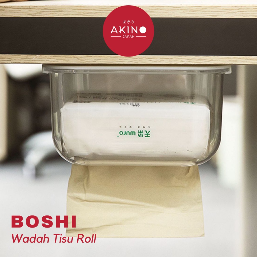 QUICK AKINOBOSHI Easy Tissue Container Aesthetic Roll Tissue Storage ...