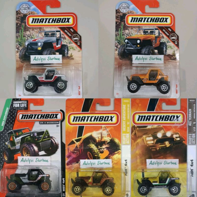 Matchbox mbx 4x4 mbx off road ready for action desert adventure warn ...