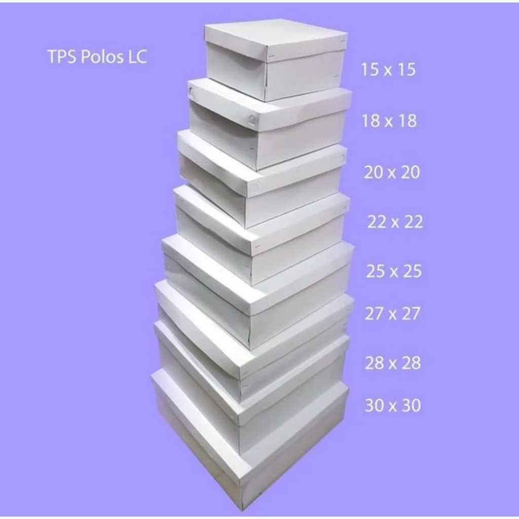 Tps Polos 20x20 x8 Contents 50pcs Boxes Of Catering Rice Boxes LC 20x20 ...